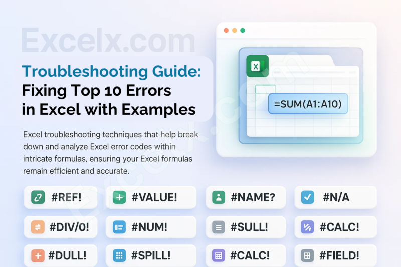 Top 10 Excel Errors And How To Fix Them Ultimate Excel Troubleshooting 0863