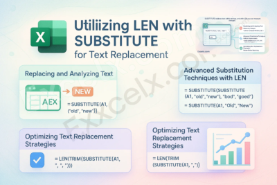 Using LEN And TRIM, LEFT, RIGHT, MID, FIND & SUBSTITUTE Functions ...