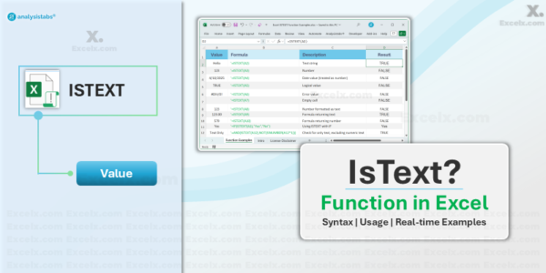 Excel ISTEXT Function: Your Guide to Identifying Text Values - Excel