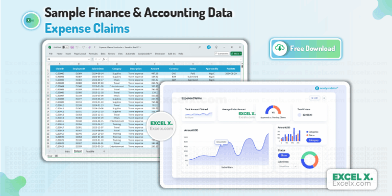 Free Finance & Accounting Sample Data – 5 Excel Datasets | Excelx