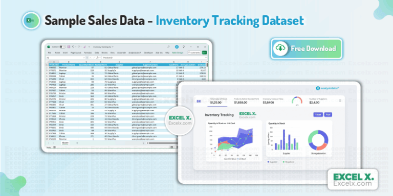 Sample Sales Data Excel Download – 5 Free Datasets | Excelx.com