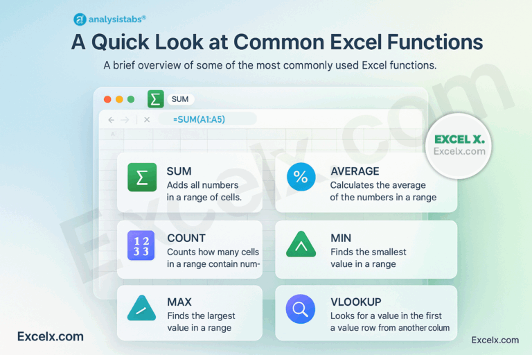 What is a Function in Excel? A Beginner's Guide | Excelx.com