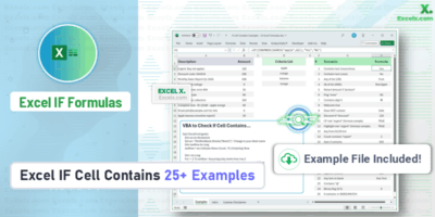 Excel IF Cell Contains: 25 Real-World Examples | Excelx.com