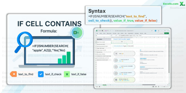 Excel IF Cell Contains: 25 Real-World Examples | Excelx.com