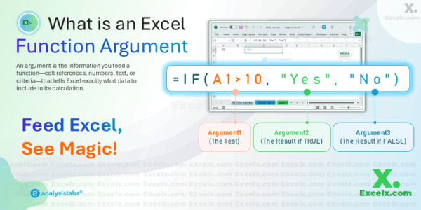 What Is A Function Argument In Excel A Simple Explanation