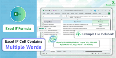 Excel IF Cell Contains Multiple Words: AND Logic Formulas | Excelx.com