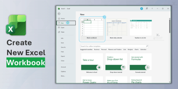 Create, Save & Open Your First Excel Workbook | Excelx.com